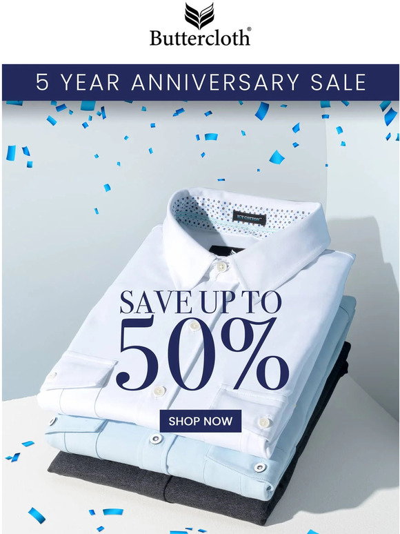 Butter Cloth: The Buttercloth 5 Year Anniversary - Save 50% | Milled