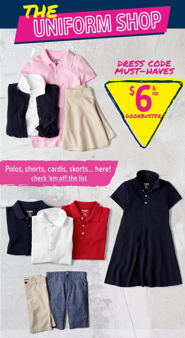 OshKosh B'gosh: Dress-code mode: cool for school from $6 | Milled