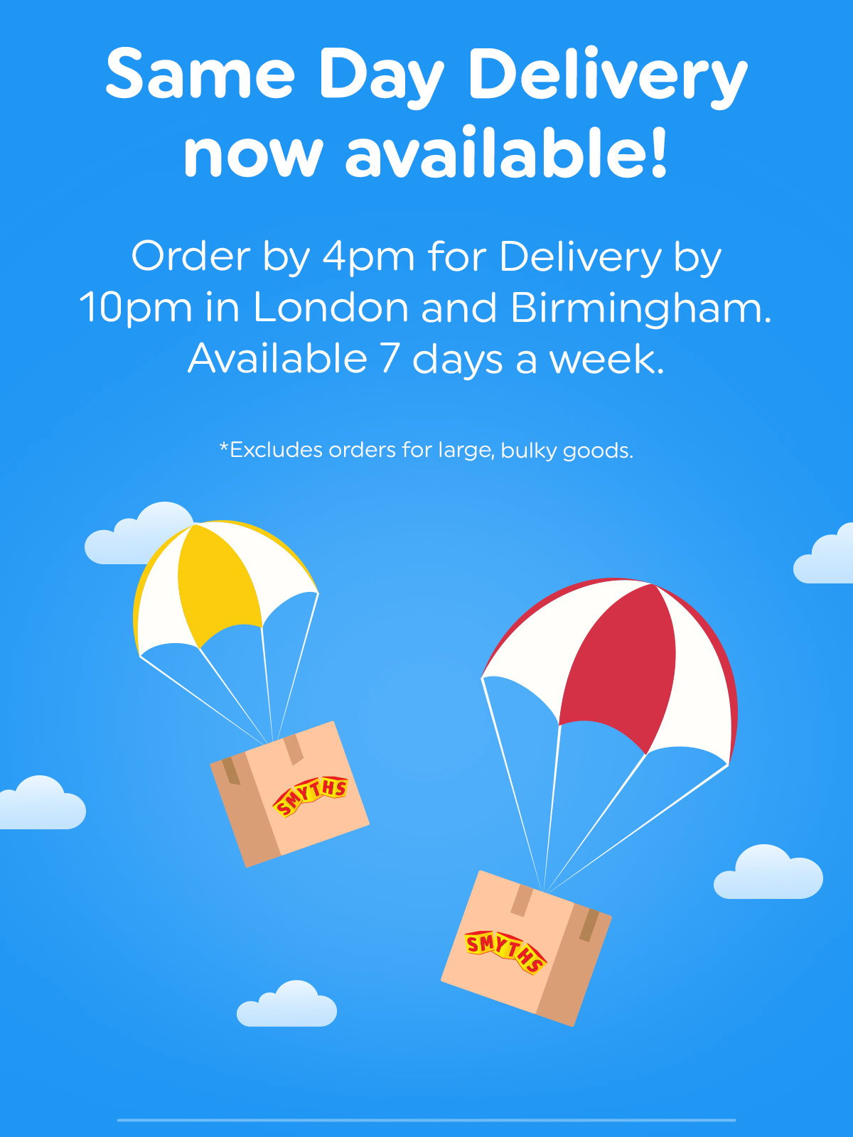 Smyths Toys: Same Day Delivery now available in London and Birmingham 🚚 ...