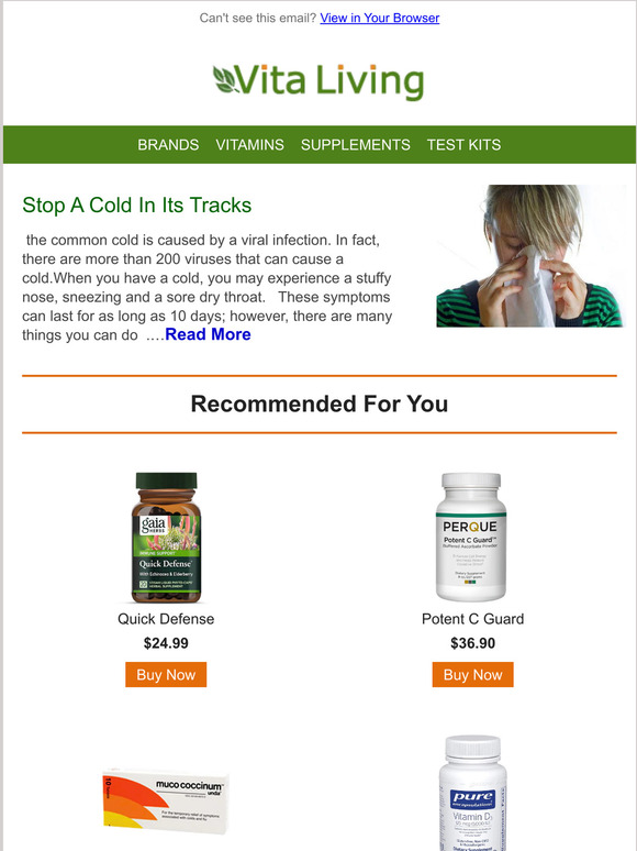 Vita Living: Tips to Relieve the Symptoms of Cold or Flu Naturally | Milled