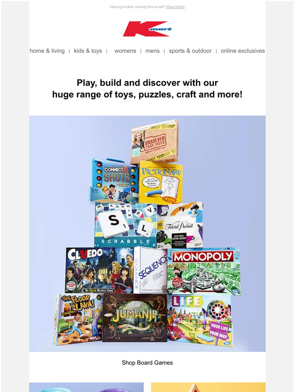 Kmart: Everything you need to play, create and explore | Milled