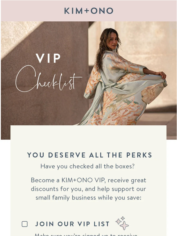 KIM + ONO: Your VIP Checklist | Milled