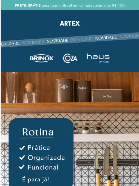 Artex: Lançamento: Grandes Marcas para uma Rotina Muito Mais Prática ...