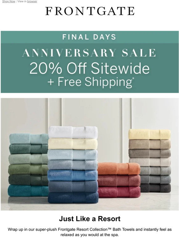 Frontgate: The towel that has inspired more than 7,000 five-star ...