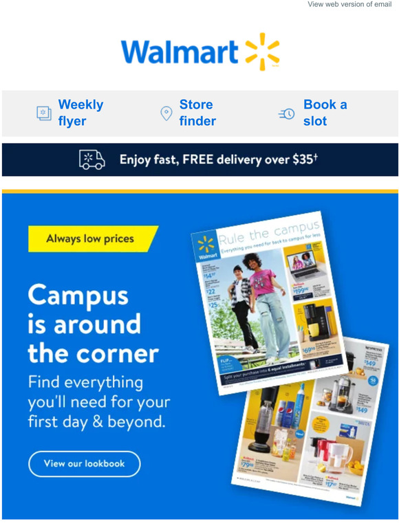 Walmart: Campus is around the corner 🤓 | Milled