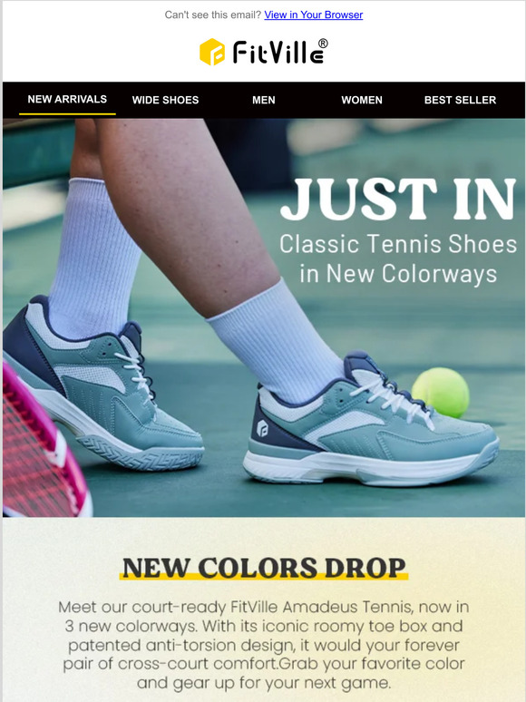 FitVille: 🎾 The Newest Addition to Our Tennis Shoe Collection 🎾 | Milled