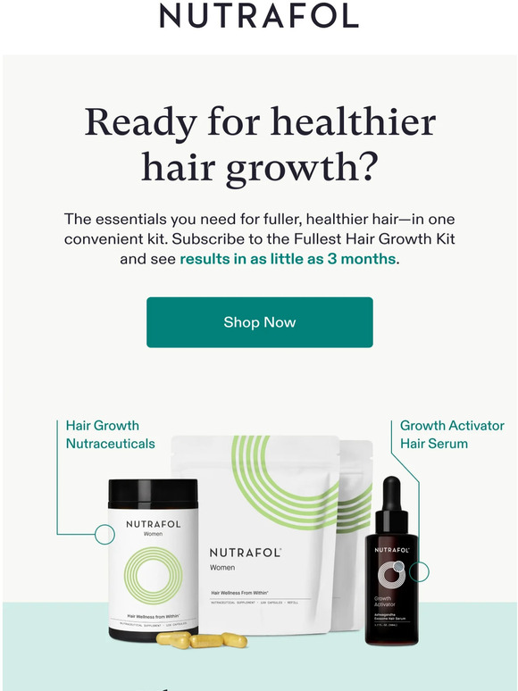 Nutrafol: The Fullest Hair Growth Kit | Milled Nutrafol: The Fullest Hair Growth Kit | Milled