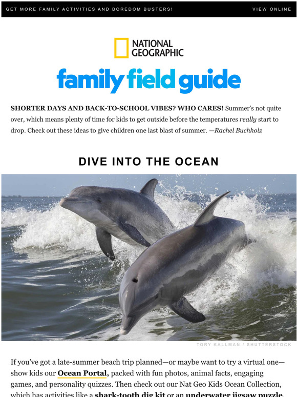 National Geographic: Kids not ready for summer to end? Here's how to ...