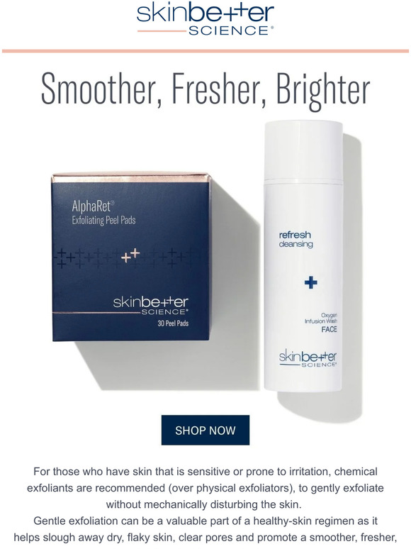 SkinBetter Science: Smoother, Brighter-Looking Skin - Exfoliation is ...
