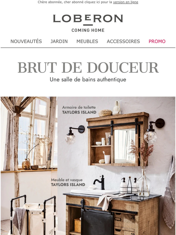 LOBERON: Une salle de bains authentique | Milled