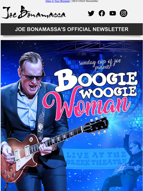 Joe Bonamassa: Boogie Woogie Woman - Live At The Greek Theatre - Watch ...