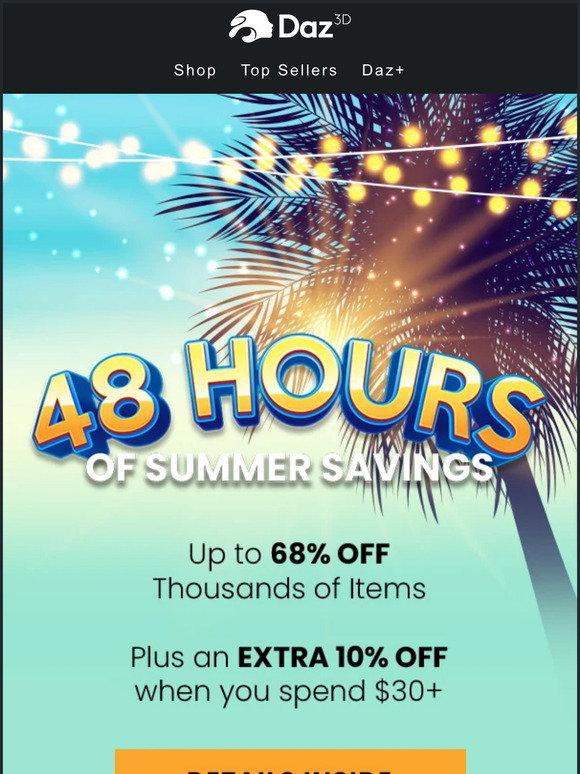 DAZ 3D: 48 Hours of Massive Savings - Up to 68% OFF | Milled