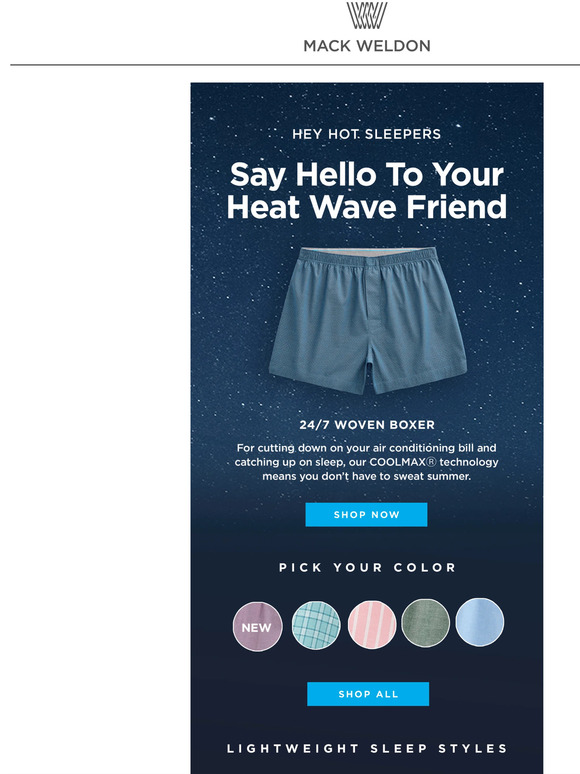 Mack Weldon: If you’re hot. | Milled