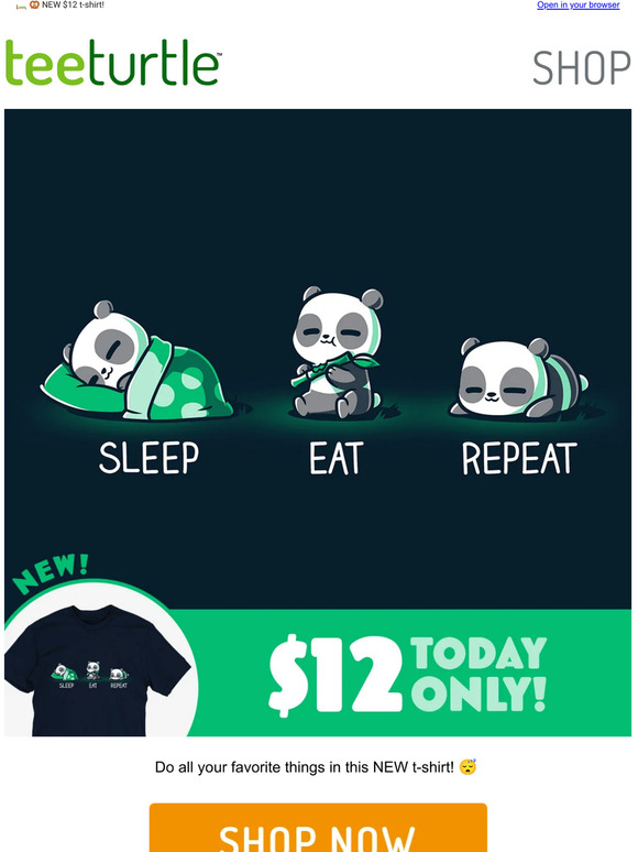 TeeTurtle: To do: sleep, eat, repeat | Milled