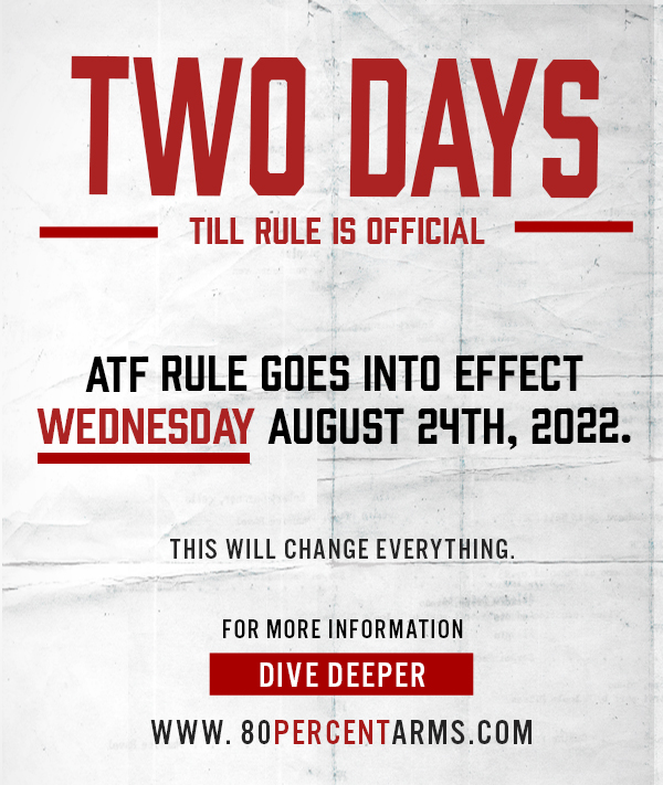 80% Arms: ATF Rule Effective in JUST 2 DAYS | Milled