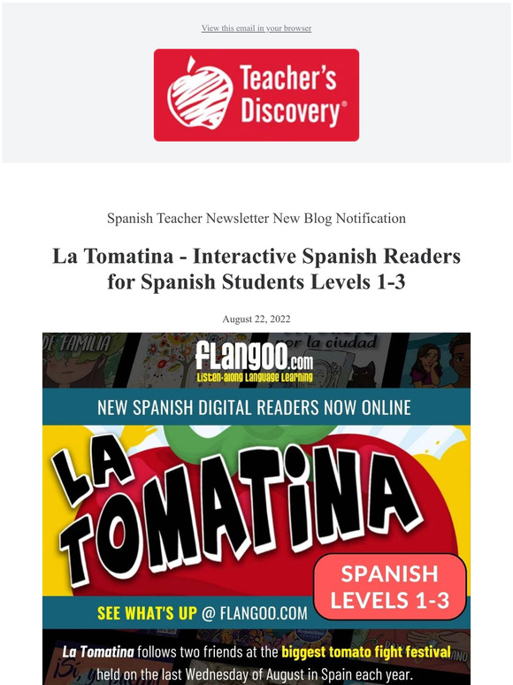 Teacher's Discovery: [Spanish Teachers] La Tomatina - Interactive ...