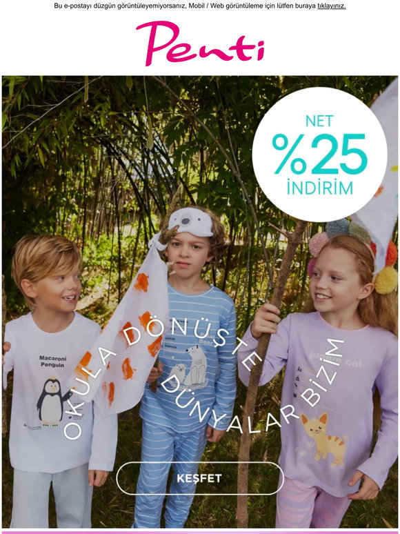 Penti: 🎀 Penti Çocuk | Net %25 İndirim Başladı ! | Milled