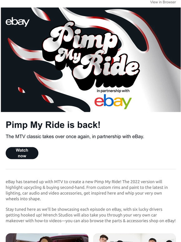 eBay: Guess what’s back? Pimp My Ride! 🚗🔧 | Milled
