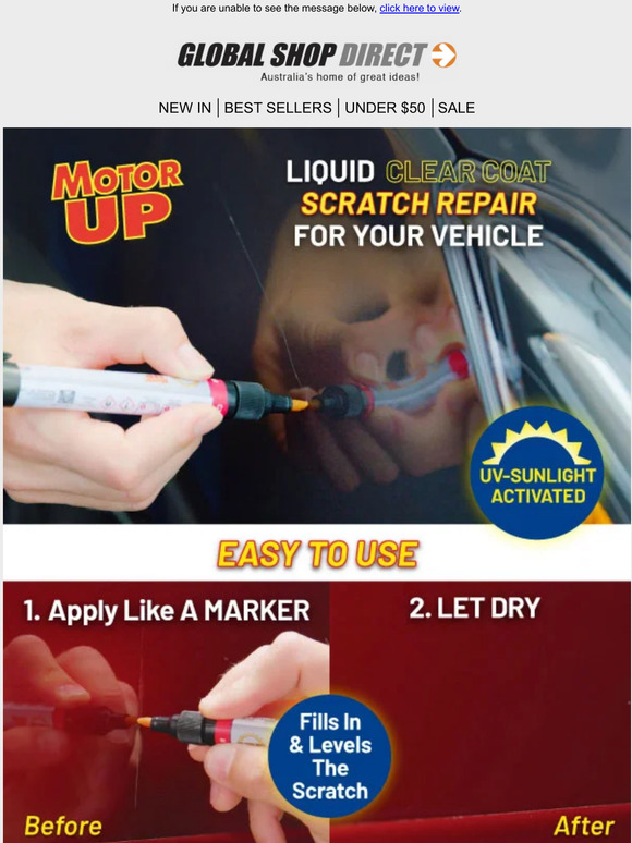 Global Shop: New In: Motor Up Instant Scratch Remover | Milled