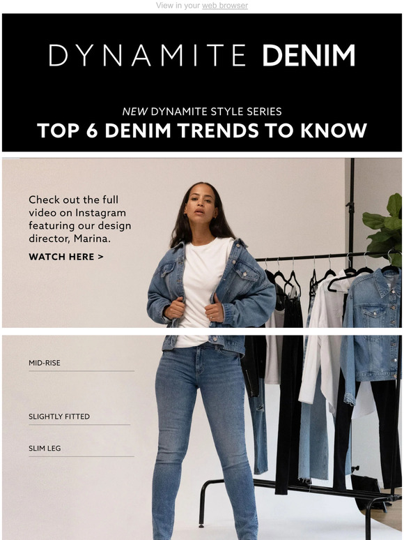 Dynamite: Denim Trends To Know | Milled