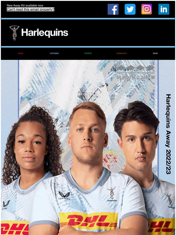 Harlequins: NEW 2022/23 AWAY KIT IS HERE 🃏 | Milled