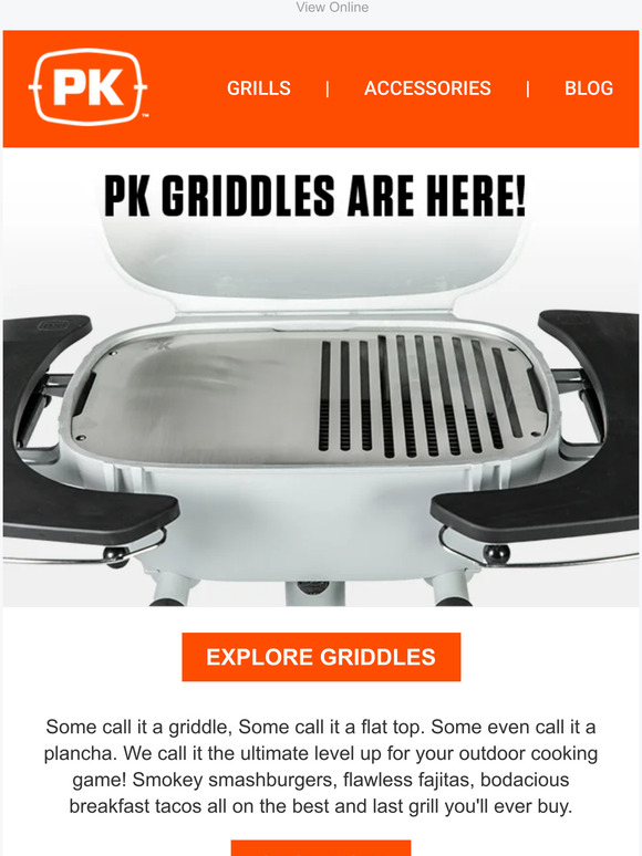PK Grills: PK Griddles Are Here! | Milled