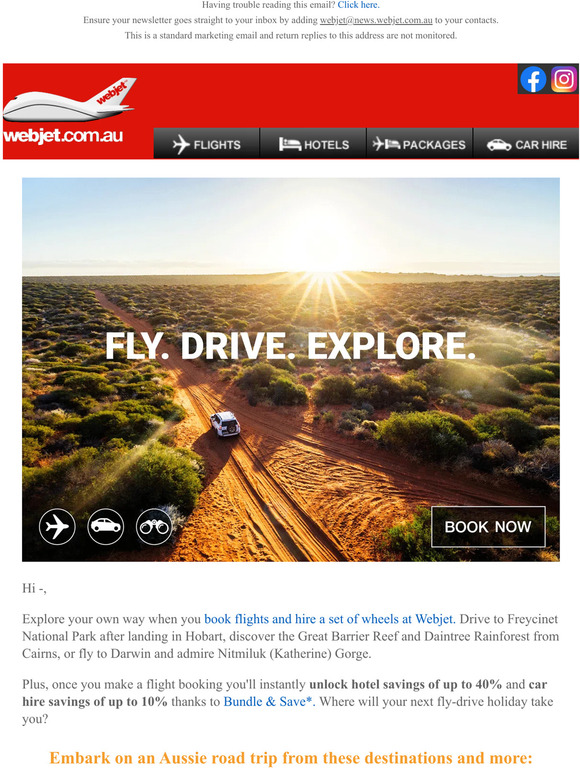Webjet: Book your next fly-drive holiday ️🚙 | Milled