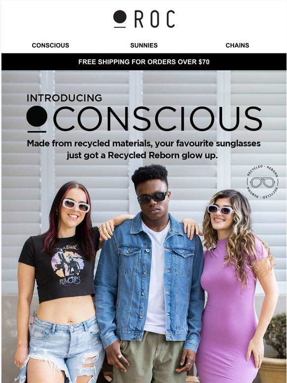 ROC Eyewear - Australian Sunglasses: ♻️ Introducing: ROC CONSCIOUS ♻️ Our best styles just got a ...