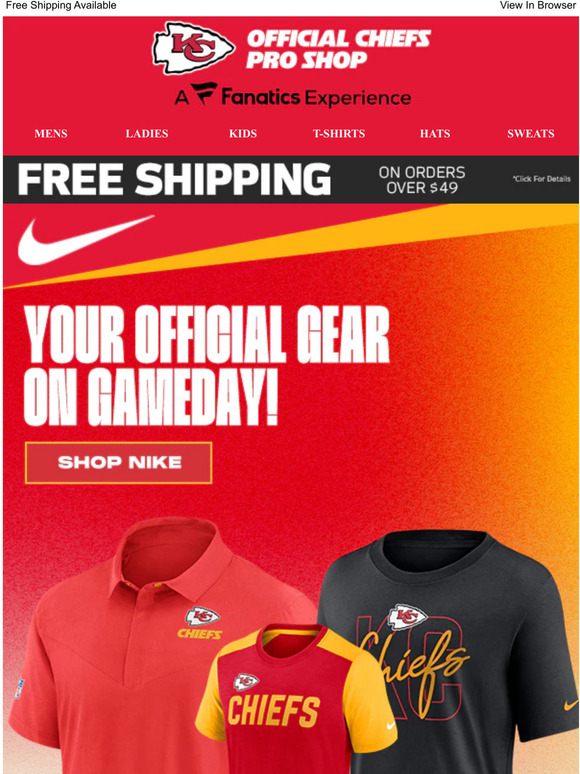 Kansas City Chiefs: Show Up In Official Nike Styles | Milled