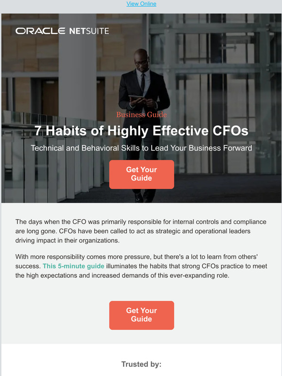 NetSuite: 7 Habits of Highly Effective CFOs | Milled