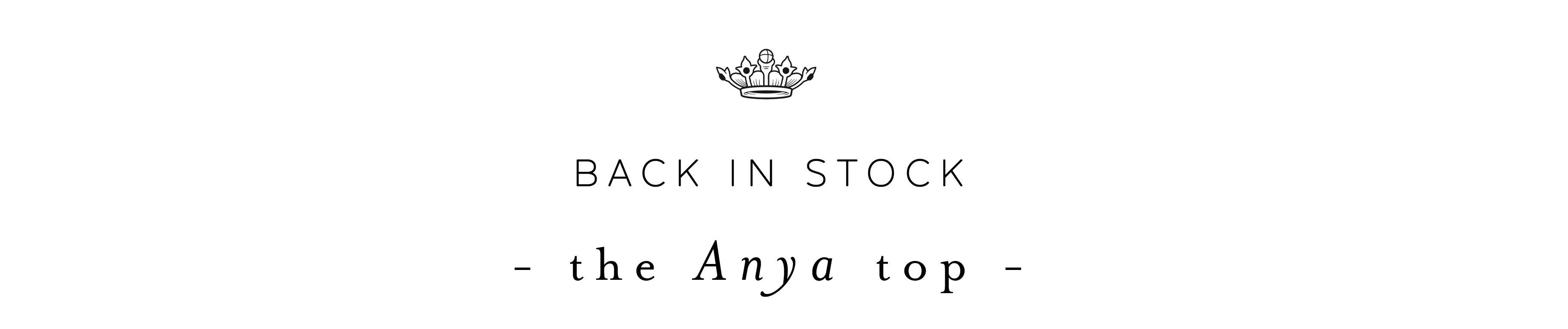 Catherine Deane: The Anya Topper is restocked!💫 | Milled