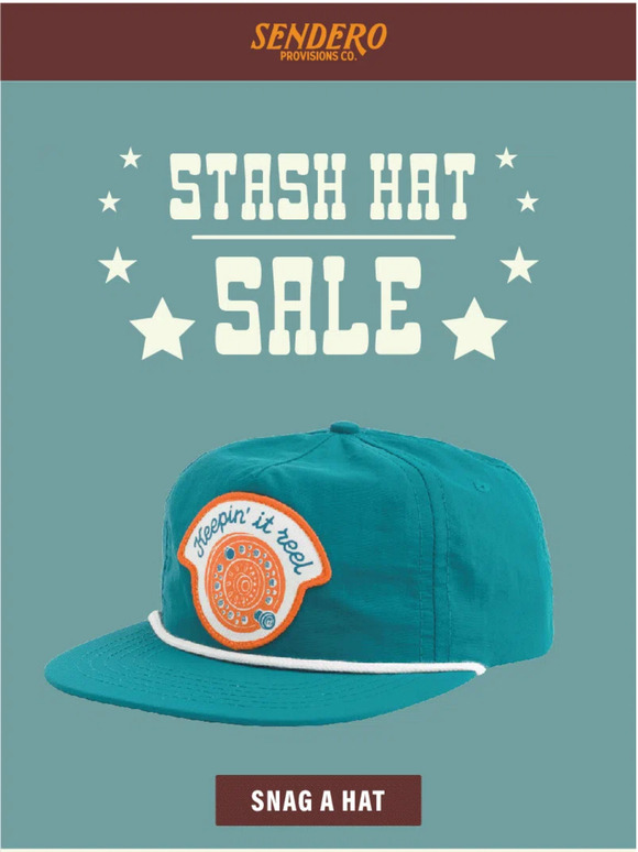 Sendero Provisions Co.: The Annual Stash Hat Sale from Sendero // $16 ...