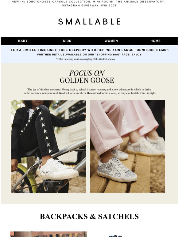 Smallable: Focus: Golden Goose + Schoolbags & Backpacks | Milled