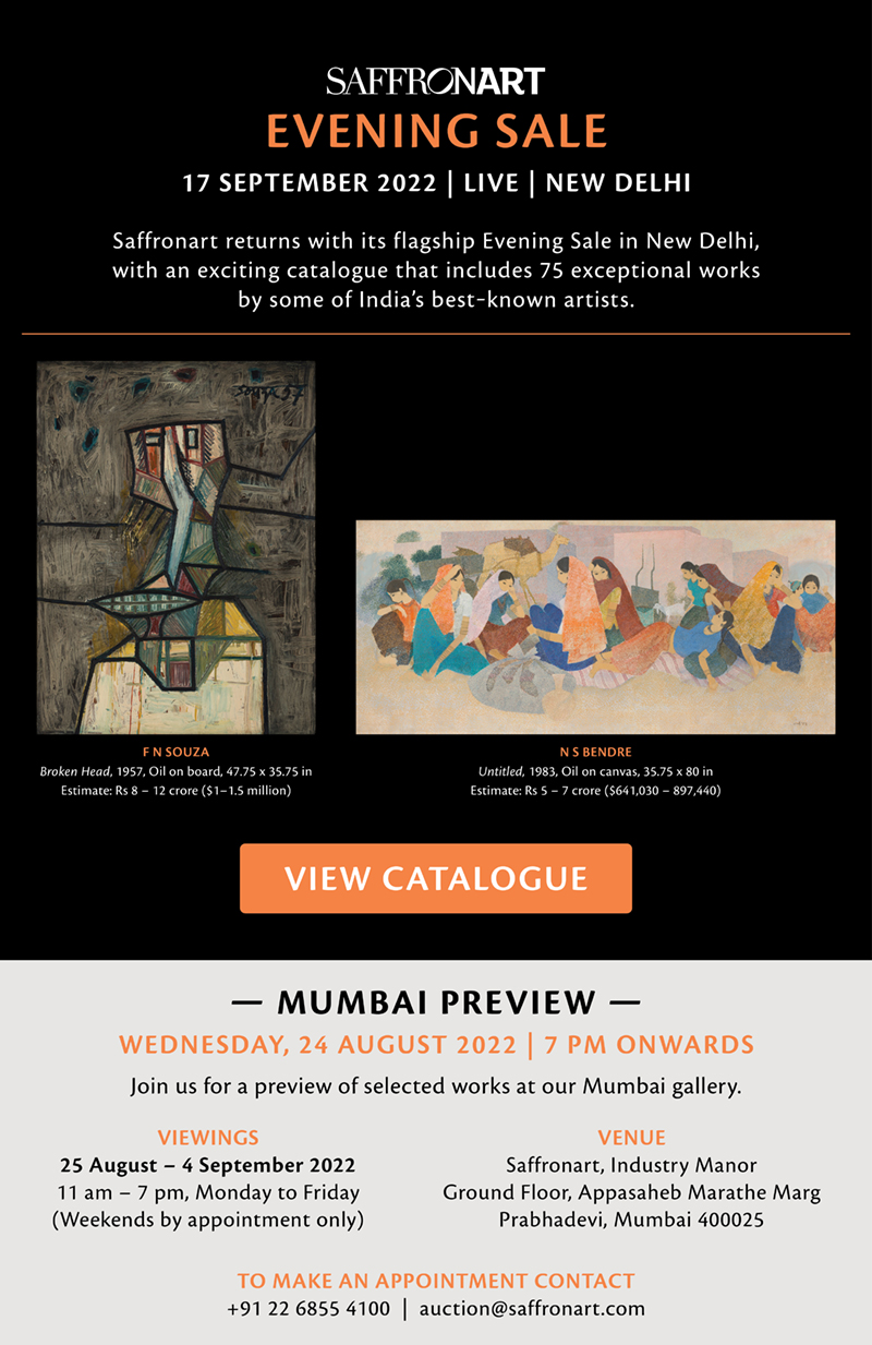 Saffronart: Catalogue Live | Evening Sale: 17 September 2022 | Milled