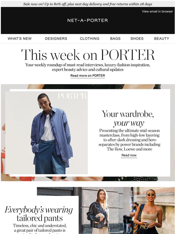 Net-A-Porter: The ultimate mid-season style masterclass | Milled