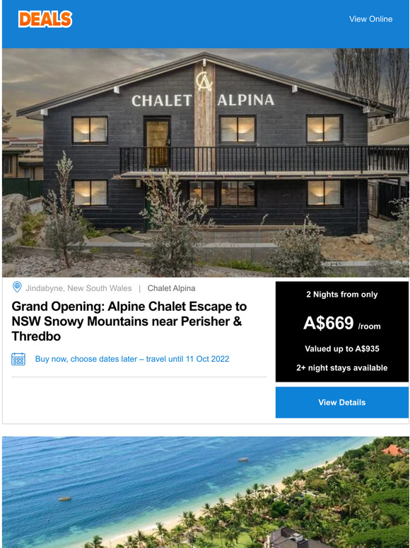 deals: Grand Opening: Snowy Mountains Chalet | Bali All-Inclusive Beachfront w. Travel Thru 2023 ...