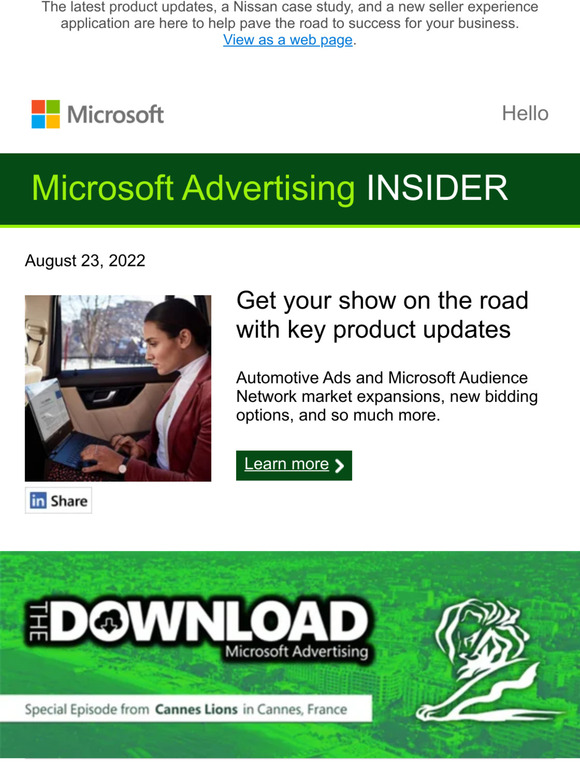 Microsoft: Roll up in new places and roll out in success | Milled