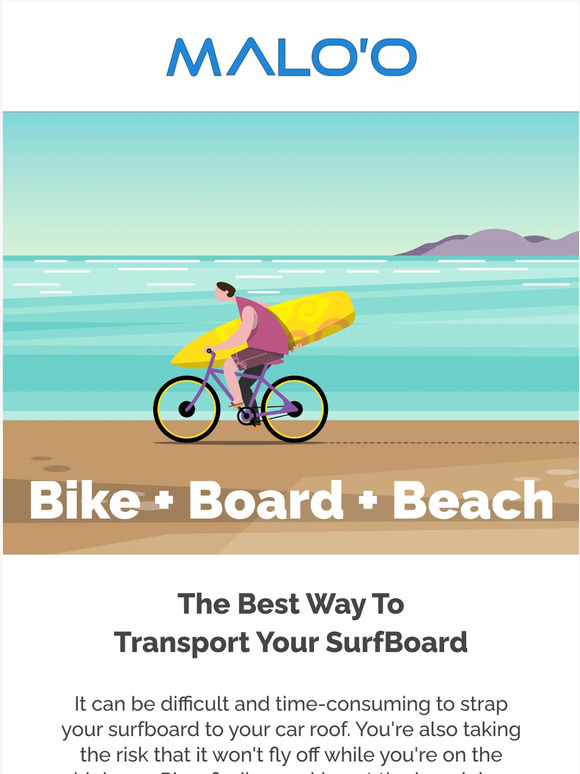 Malo'o Racks: Make summer simple with our surfboard and longboard bike ...