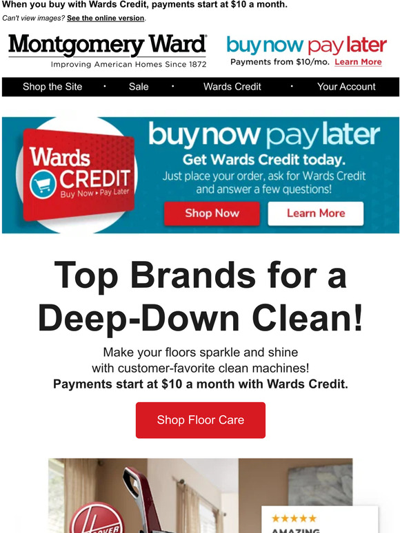 Montgomery Ward: Buy Now, Pay Later with Wards Credit! | Milled