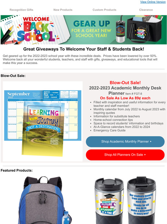 Positive Promotions: Great Giveaways To Welcome Your Staff & Students ...