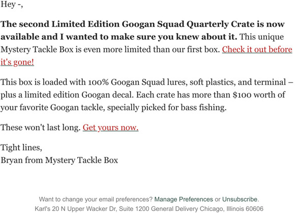 Mystery Tackle Box: The second Googan Quarterly Crate is HERE | Milled