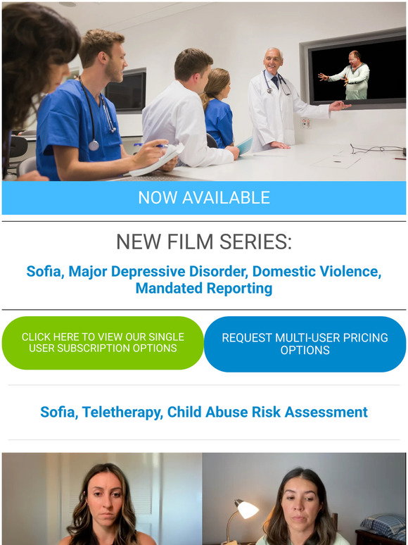 Symptom Media: New Film Series - Major Depressive Disorder, Domestic ...
