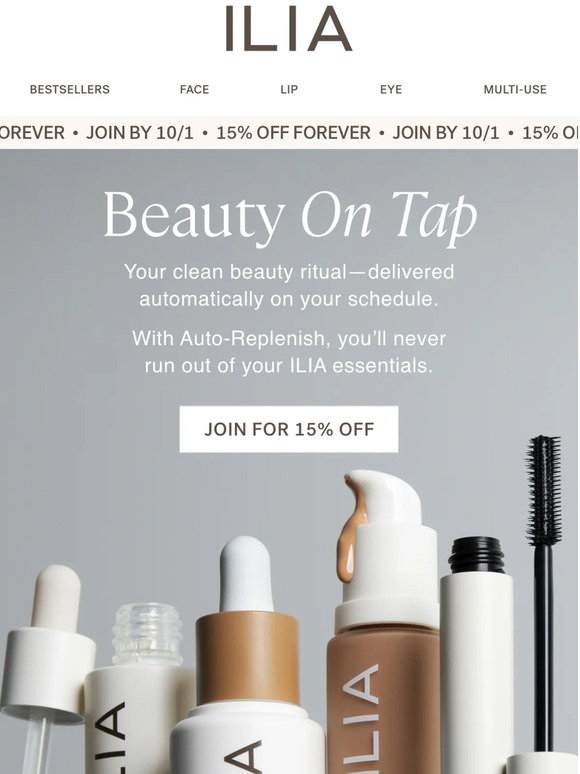 ILIA Beauty Email Newsletters: Shop Sales, Discounts, and Coupon Codes