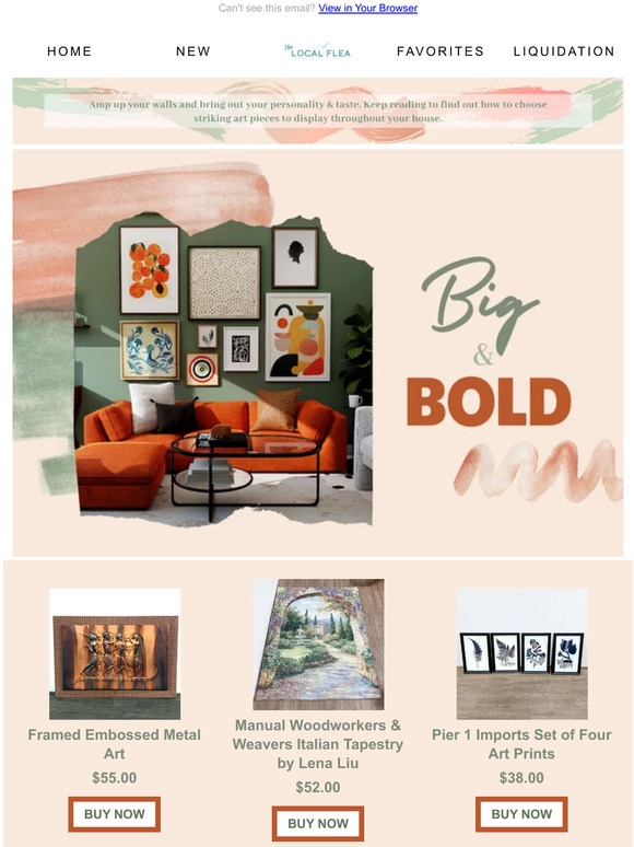 The Local Flea: Bring your empty walls to life with these bold wall ...