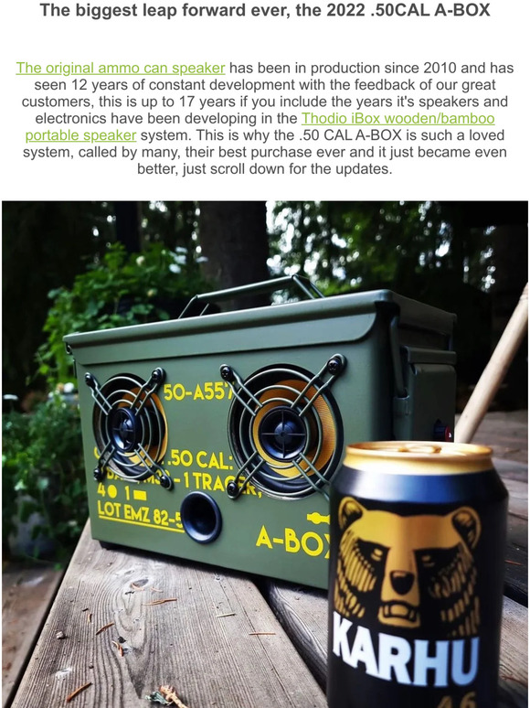 Thodio: 🎁 Best gift ever? The 2022 Ammo Can speaker. | Milled