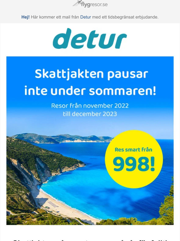 Flygresor: Smarta Skattjaktspriser - res från 998! | Milled