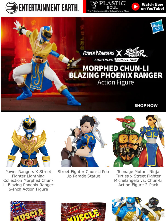 EntertainmentEarth.com: New Power Rangers X Street Fighter Lightning ...