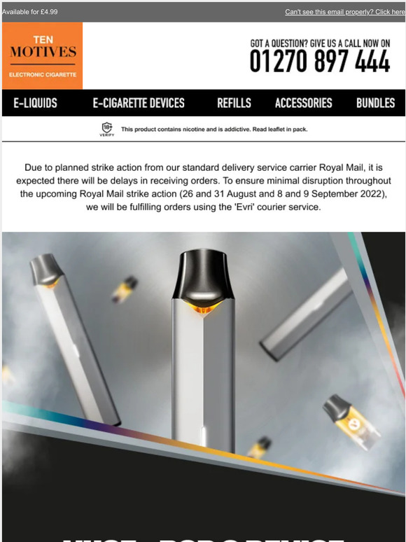 10 Motives: Vuse ePod 2 Device for £4.99 | Milled