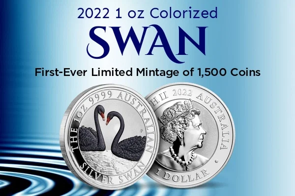APMEX: The Colorized Silver Swan Is Here! | Milled