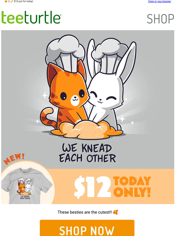 TeeTurtle: BFFs knead each other! | Milled
